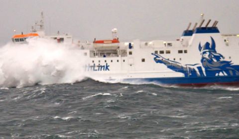 Watch: NorthLink freight ship runs aground on arrival into Aberdeen ...