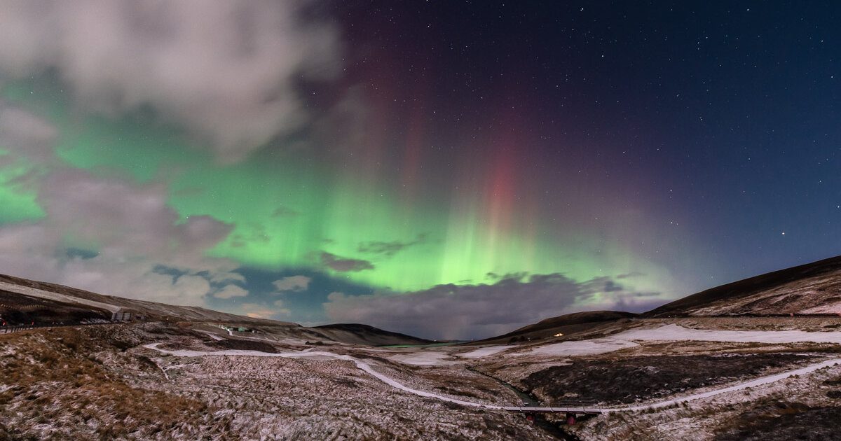 Night sky illuminated by stunning aurora display | Shetland News