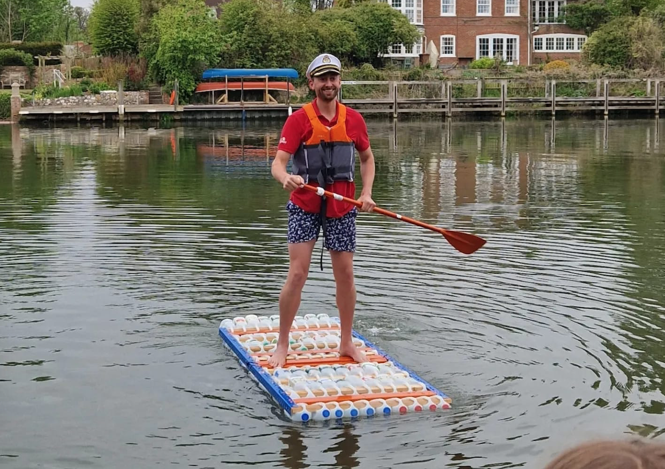 Milk float: innovative islander creates paddleboard out of used bottles ...