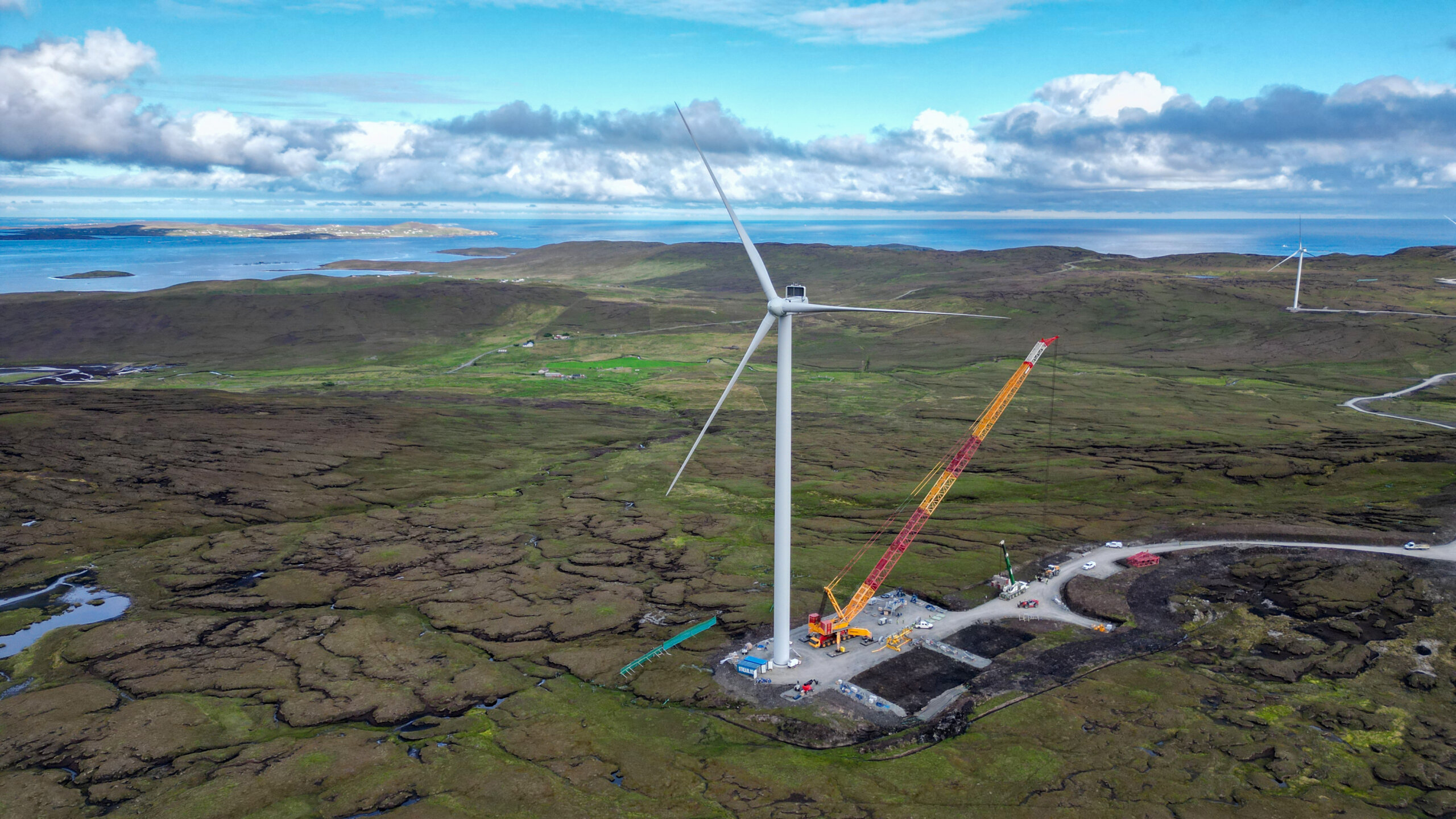 All 103 turbines now installed at Viking Energy wind farm site ...