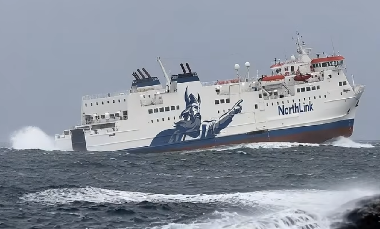 Social media video of boat in rough seas AI generated, NorthLink ...